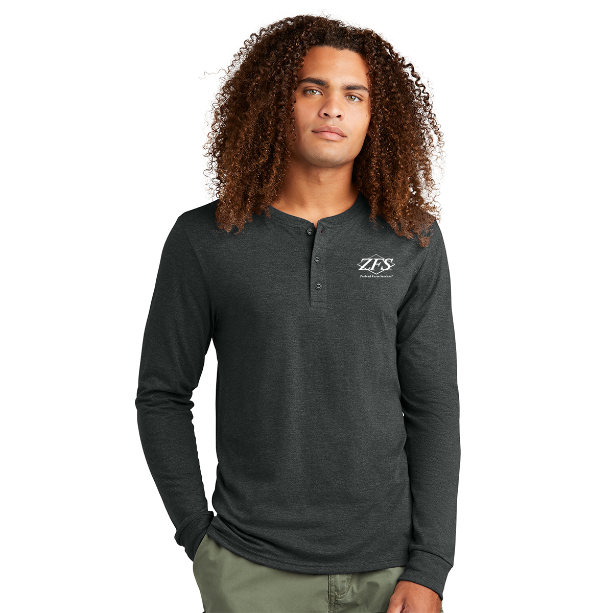 APPAREL/Shirts - District Men's Perfect Trip Long Sleeve Henley - ZFS ...