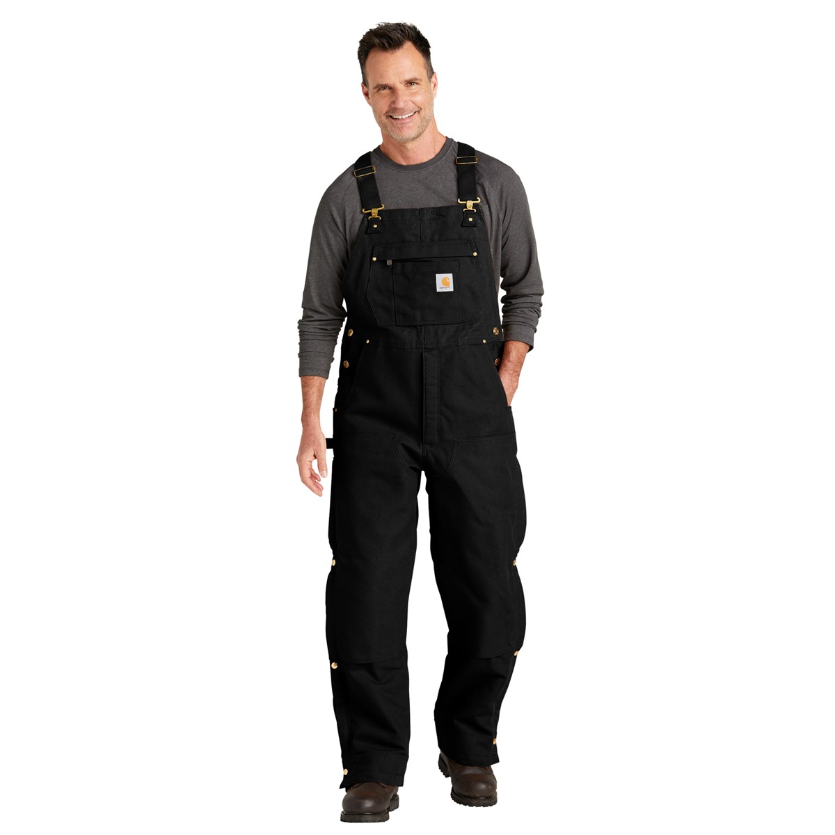 APPAREL/Outerwear - Carhartt Firm Duck Insulated Bib Overalls - ZFS ...